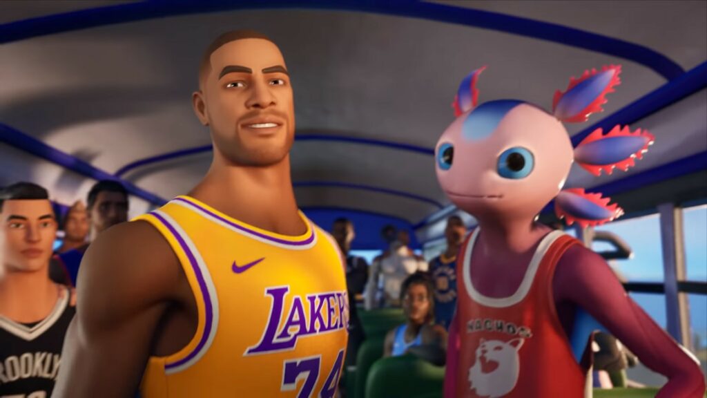 The Fortnite Nba Crossover Rewards Fans With Free V Bucks And A Trophy One Esports