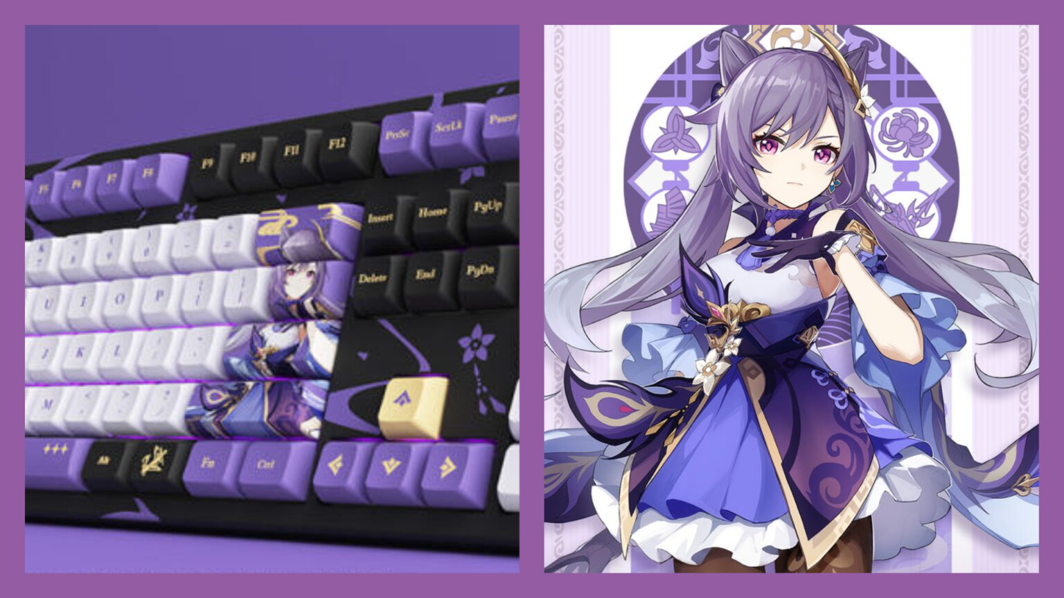 Genshin Impact's official Keqing keyboard will electrify your setup ...