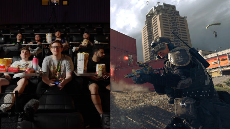 This movie theater setup is the ultimate way to play Warzone | ONE Esports