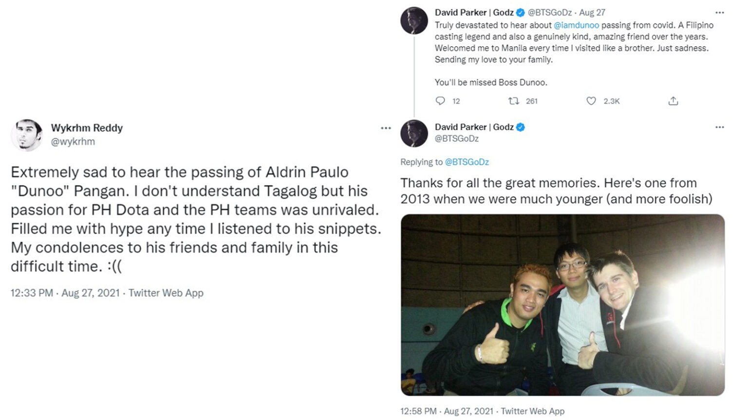 Dunoo is fondly remembered by the Dota 2 community | ONE Esports