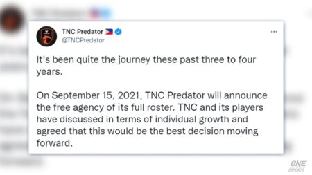 TNC Predator releases its entire Dota 2 roster | ONE Esports