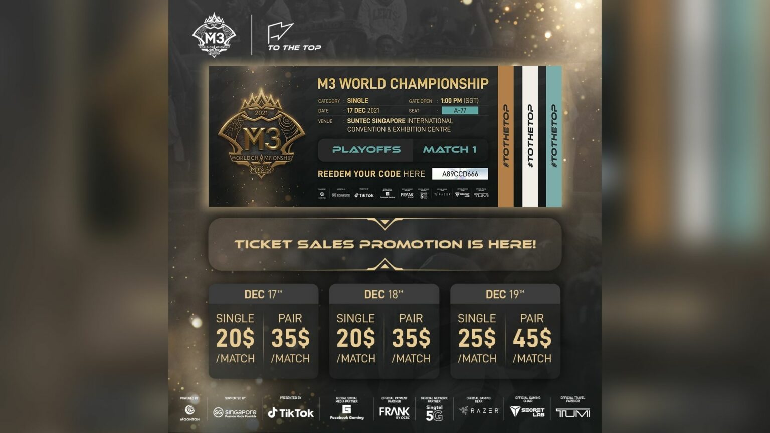 Mobile Legends' M3 World Championship will have a live audience | ONE ...