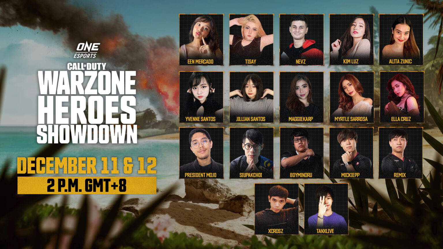 Meet the 17 streamers of the ONE Esports Warzone Heroes Showdown | ONE ...