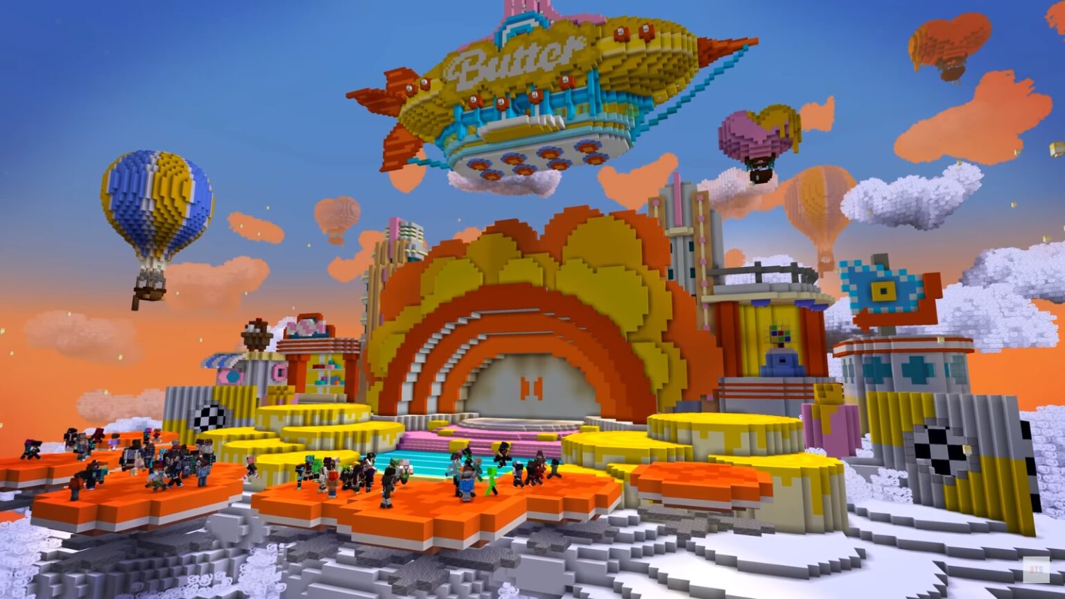 Even in his official Minecraft skin, BTS V still looks as handsome as ...