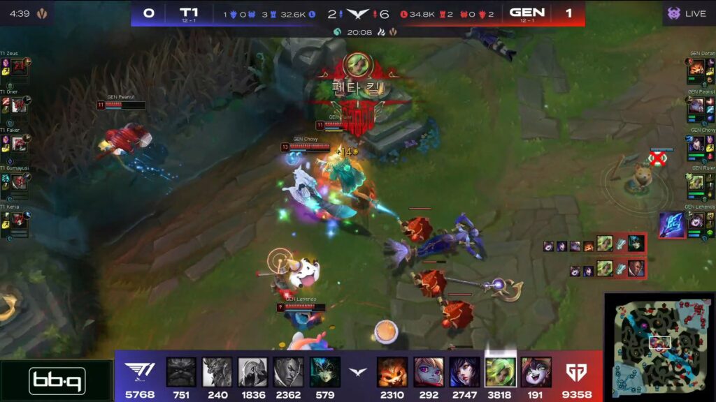 7连败后，Gen.G Ruler终于以敏捷的五杀复仇