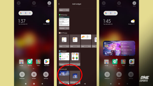 HoYoLAB widget shows resin on mobile without logging in | ONE Esports