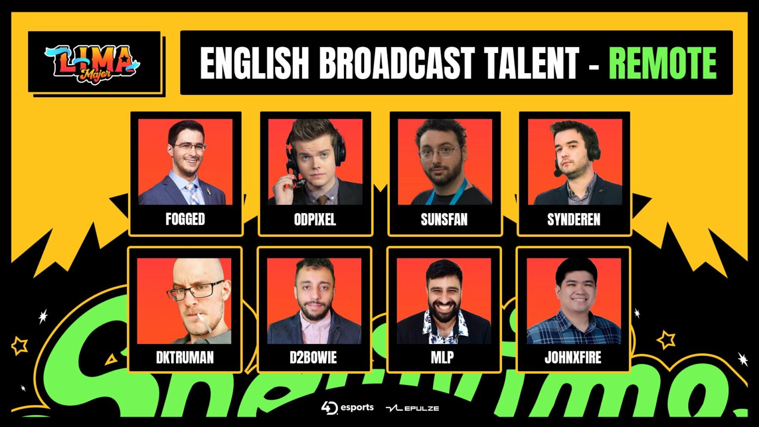 Full list of English broadcast talent at the Lima Major | ONE Esports