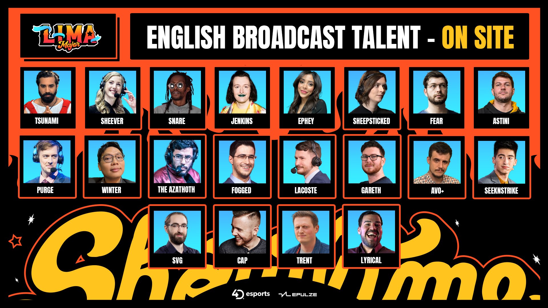 Full list of English broadcast talent at the Lima Major | ONE Esports