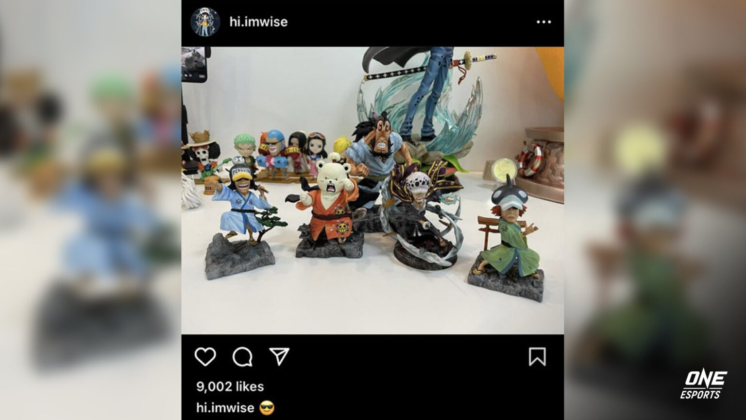 MLBB pro Wise's One Piece figure collection costs thousands | ONE Esports