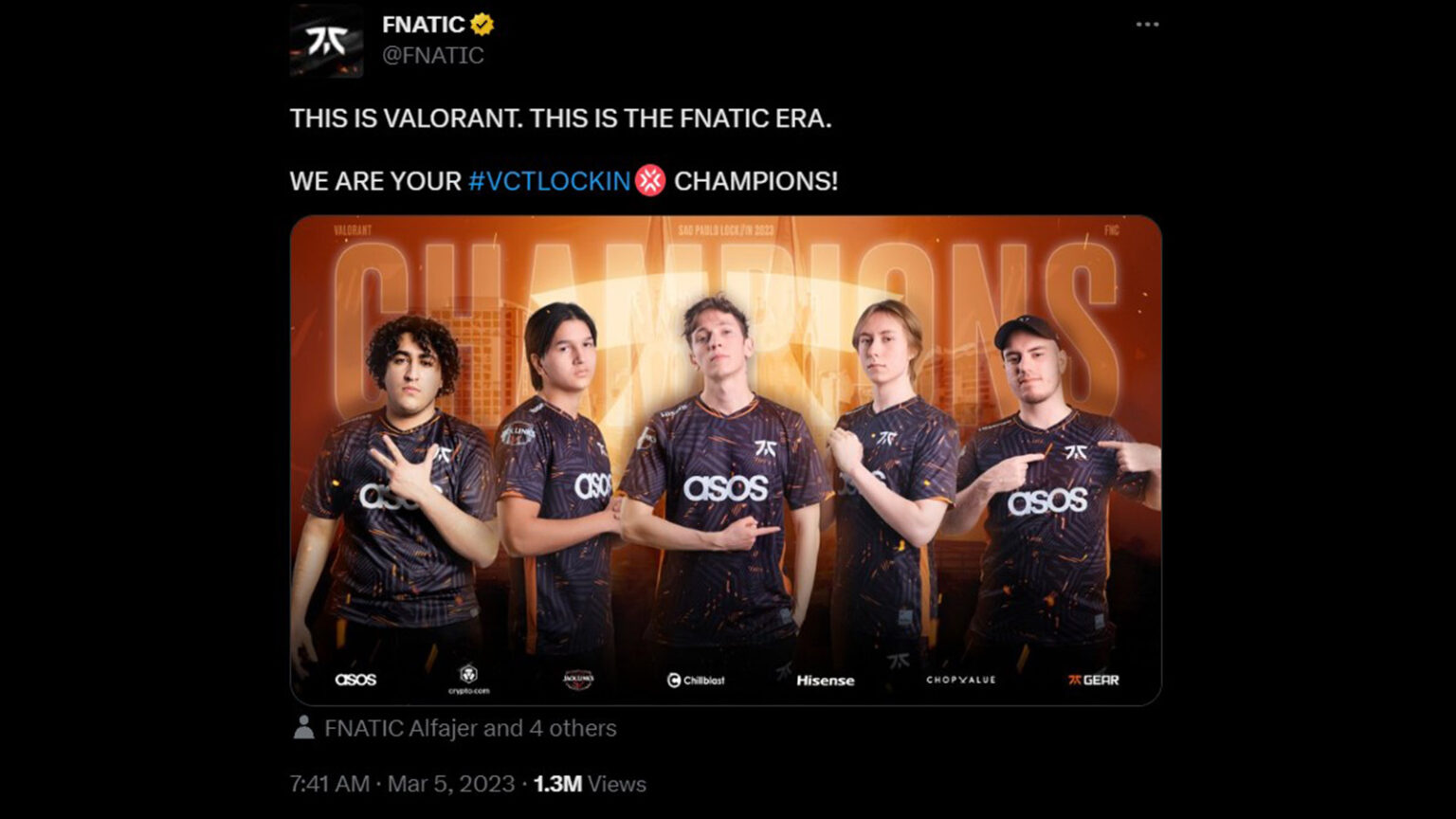 Fnatic pulls off impossible comeback to win VCT LOCK//IN | ONE Esports