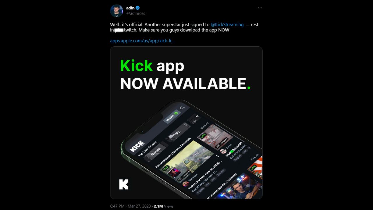 Asmongold sparks rumors he's switching to Kick with tweet | ONE Esports