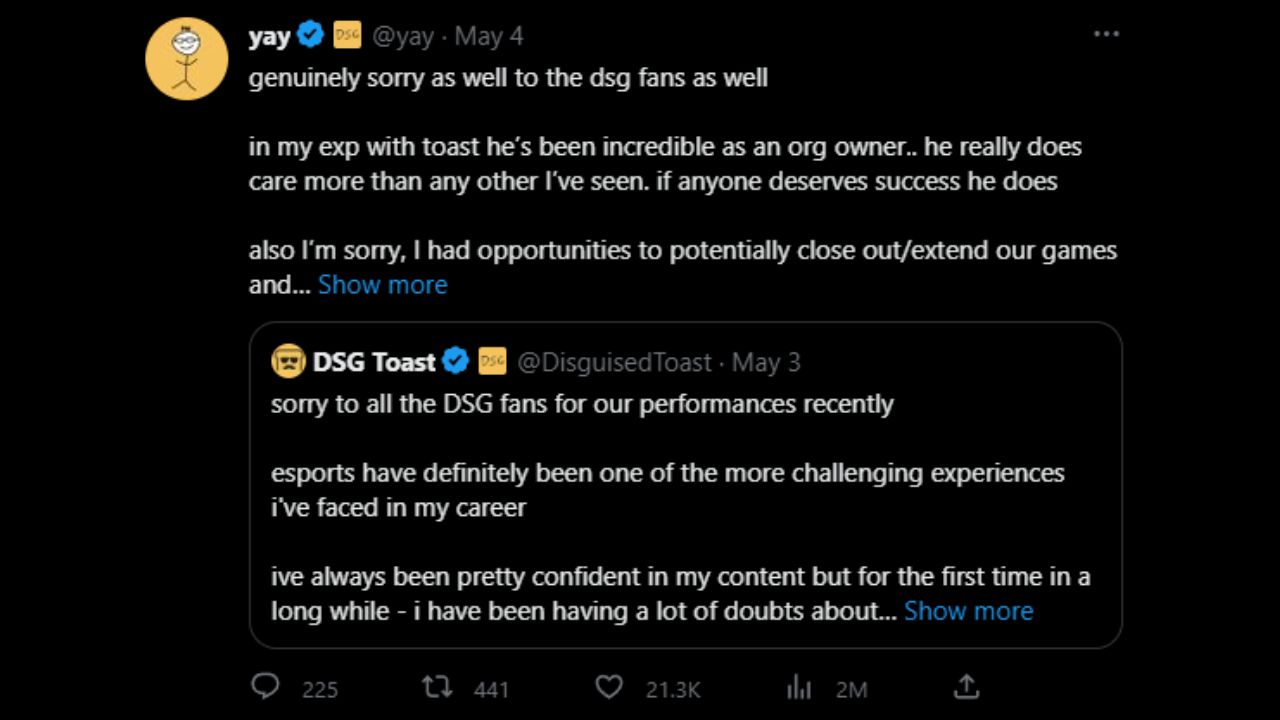 Disguised Toast and yay sorry for 0-3 NA Challengers status | ONE Esports