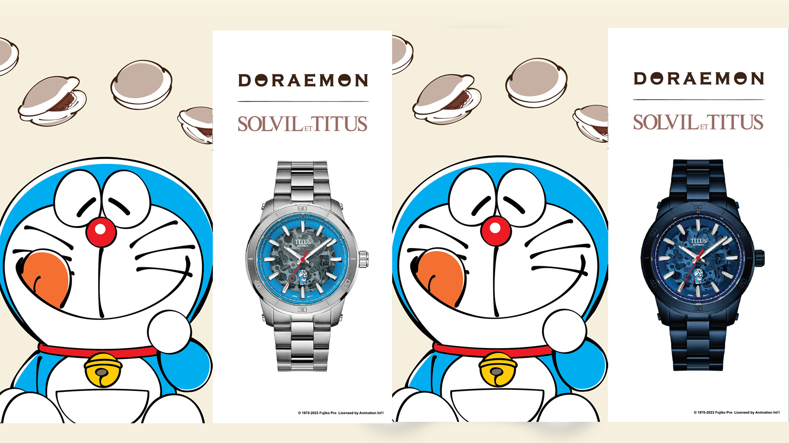 New Doraemon Solvil et Titus watch collaboration collection | ONE Esports