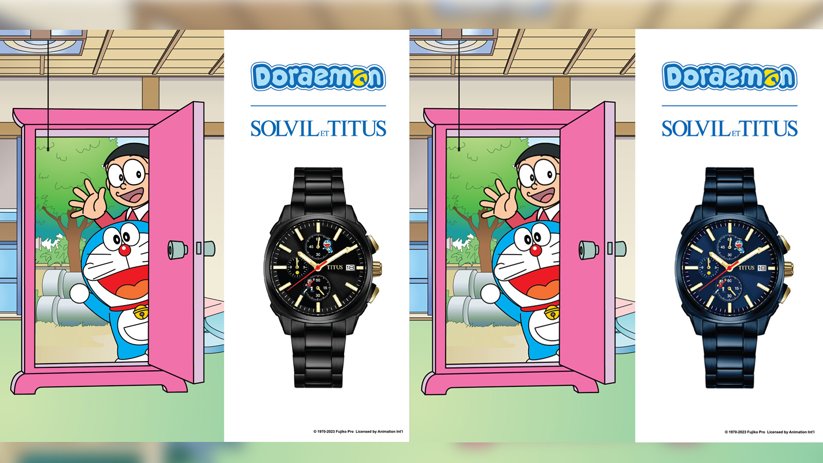 New Doraemon Solvil et Titus watch collaboration collection | ONE Esports