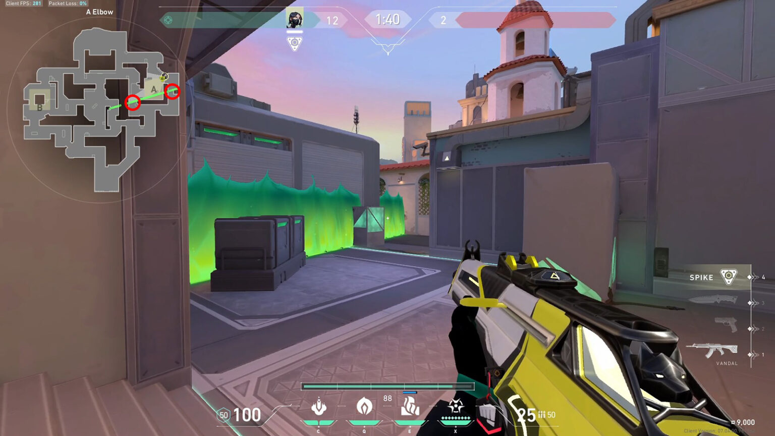 The best Valorant Sunset smokes to block off lines of sight | ONE Esports