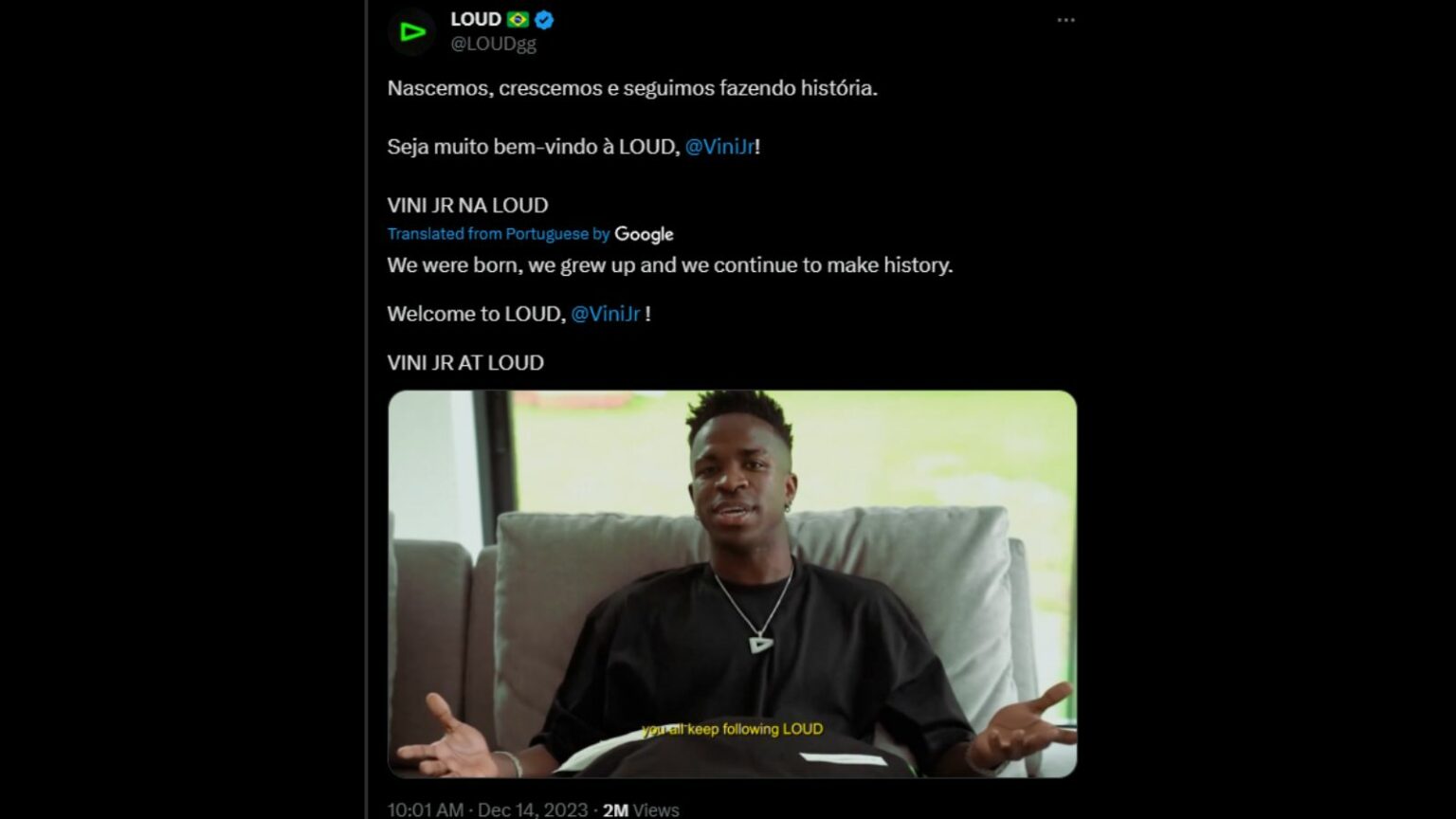 Real Madrid's Vini Jr now co-owner of popular esports org | ONE Esports