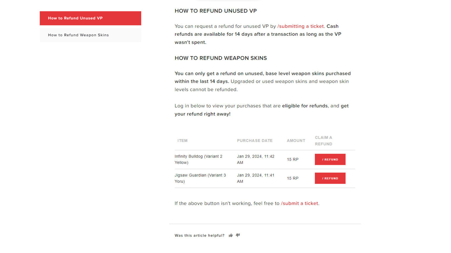 How to refund Valorant skins and in-game content easily | ONE Esports