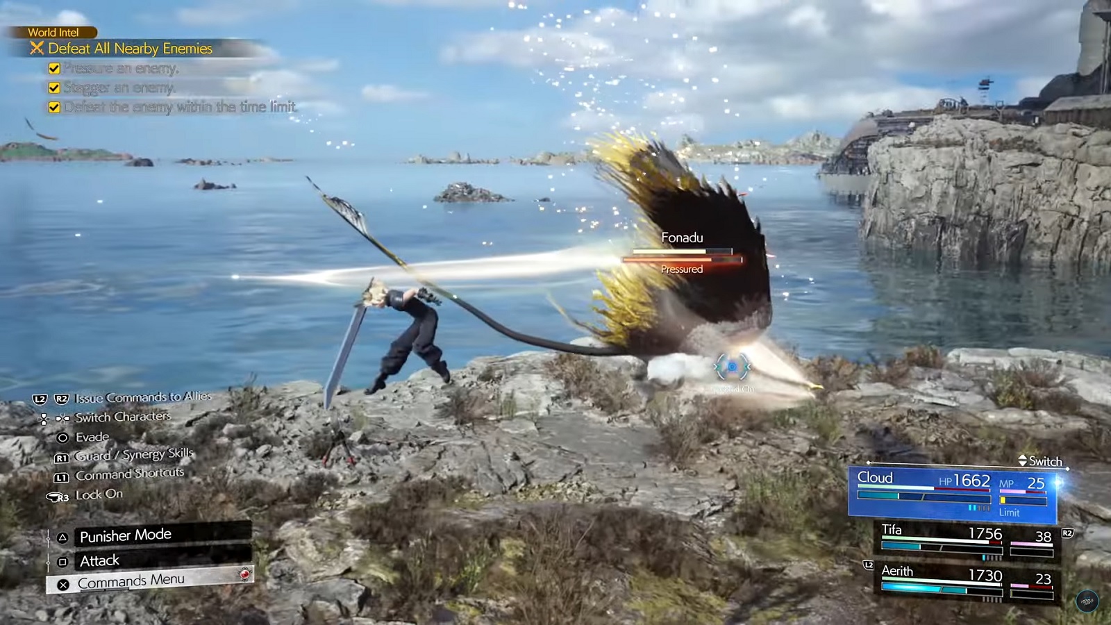 如何在《最終幻想 7 重生》中給敵人施加壓力