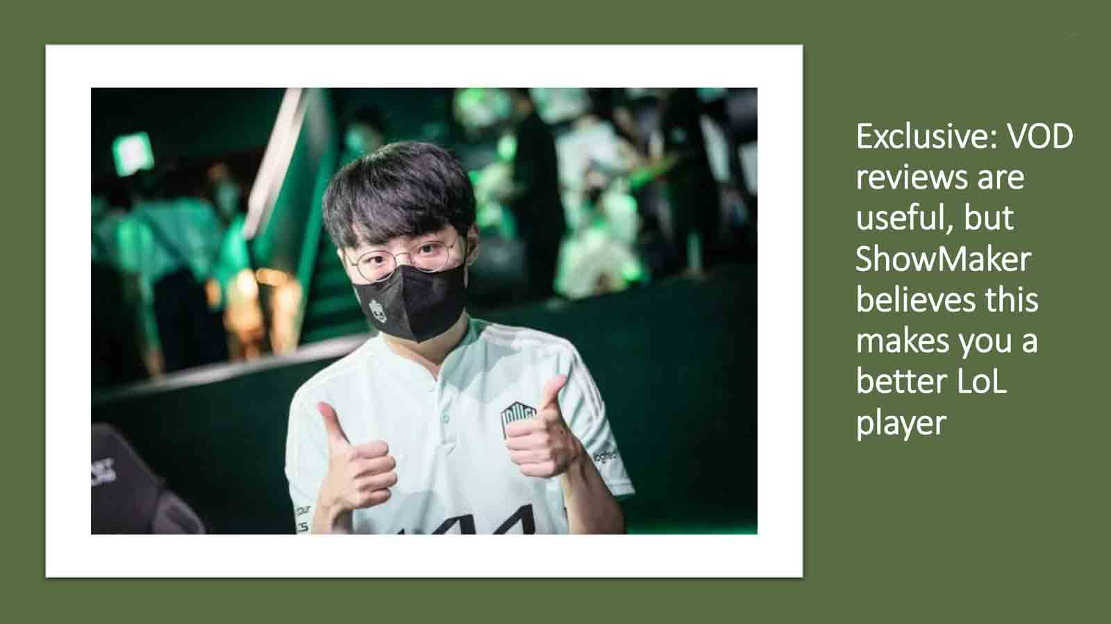 ShowMaker's view of himself is so cute, it'll make you smile | ONE Esports
