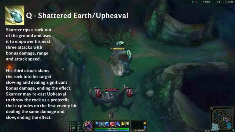 Full list of Skarner rework abilities in League of Legends | ONE Esports