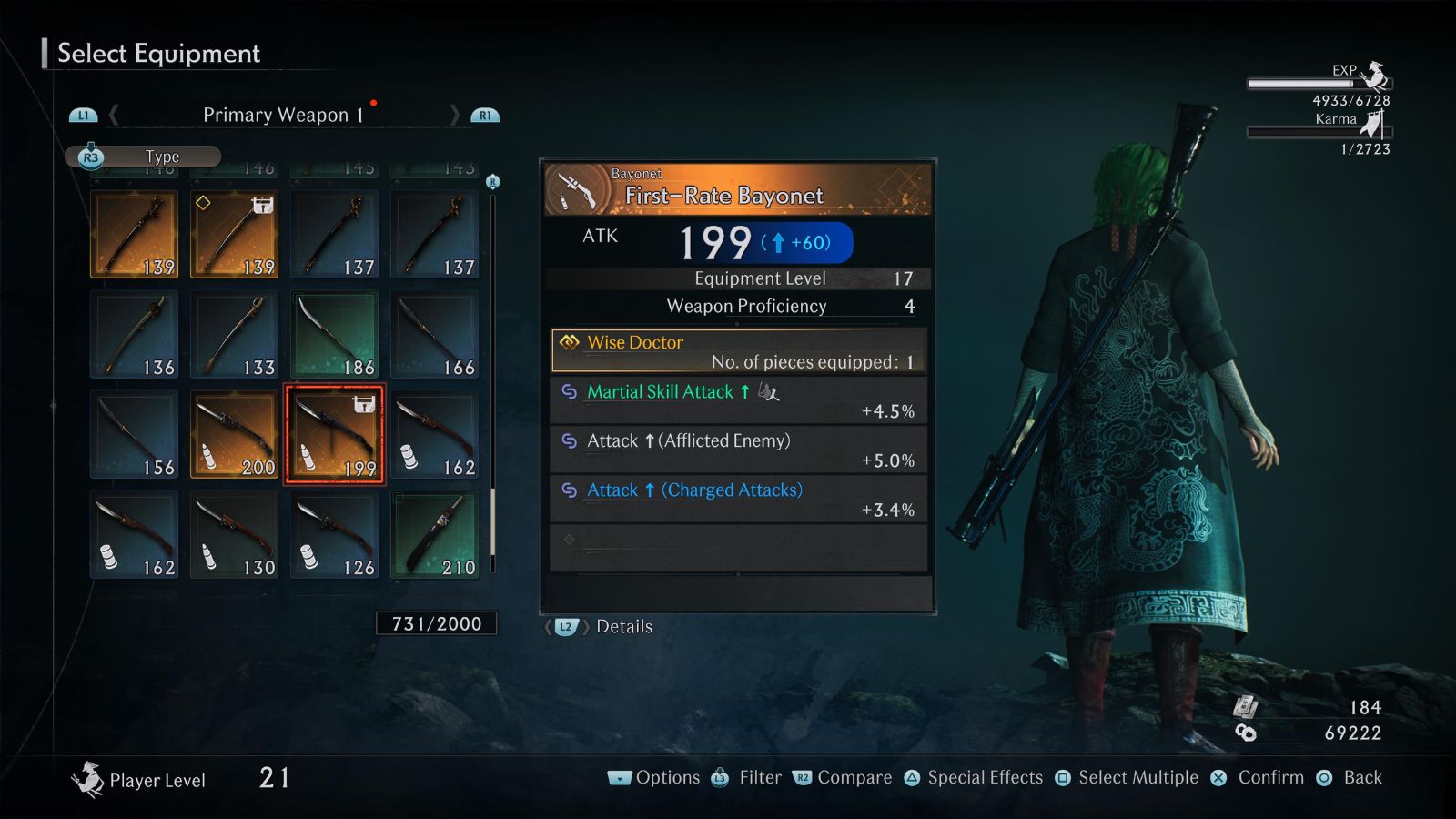 Best Rise of the Ronin weapons for early game | ONE Esports