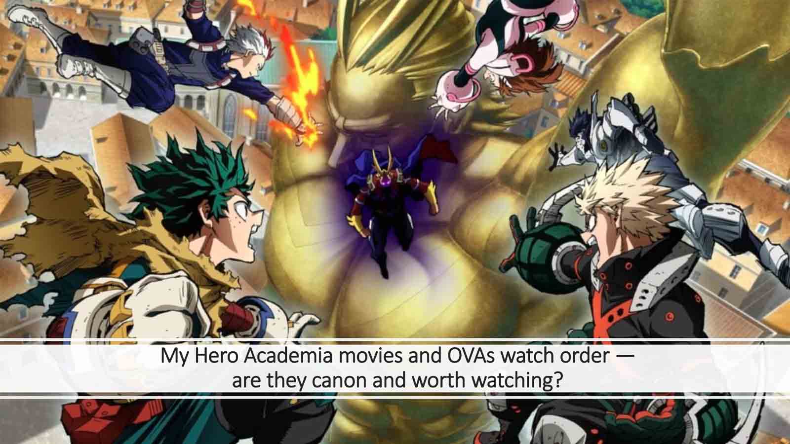 My Hero Academia watch order for all the seasons and movies | ONE Esports