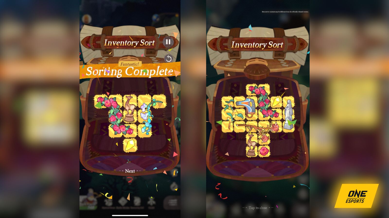 How to complete the Inventory Sort mini-game in AFK Journey | ONE Esports