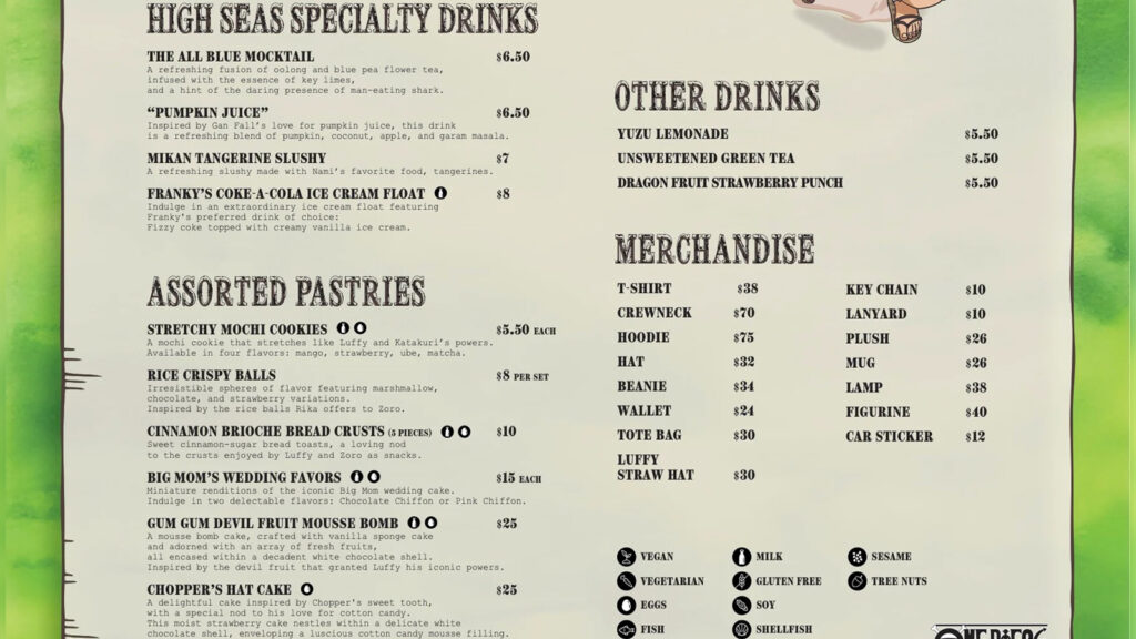 One Piece Cafe in Las Vegas: Location, menu, prices, hours | ONE Esports