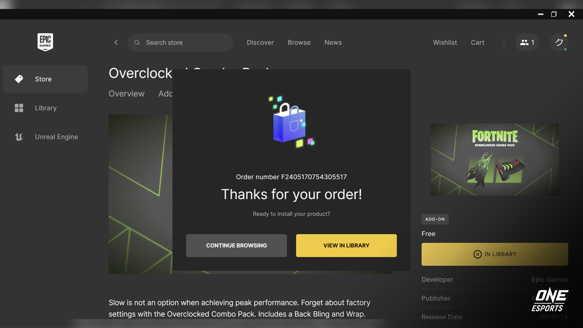 How to get Fortnite Overclocked Combo Pack for free | ONE Esports