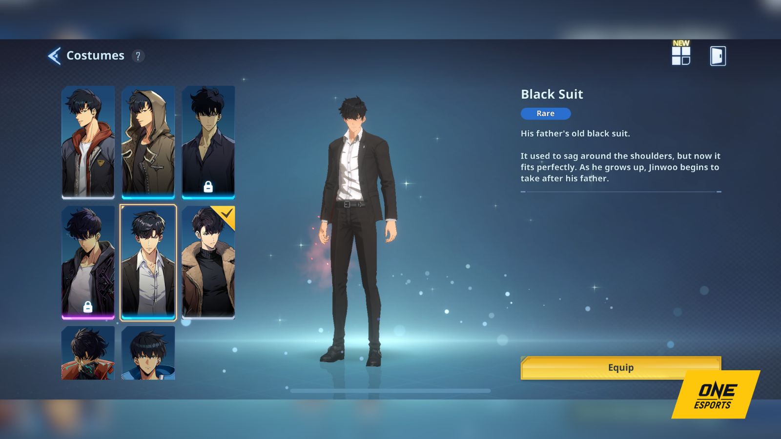 All Sung Jinwoo costumes in Solo Leveling Arise | ONE Esports