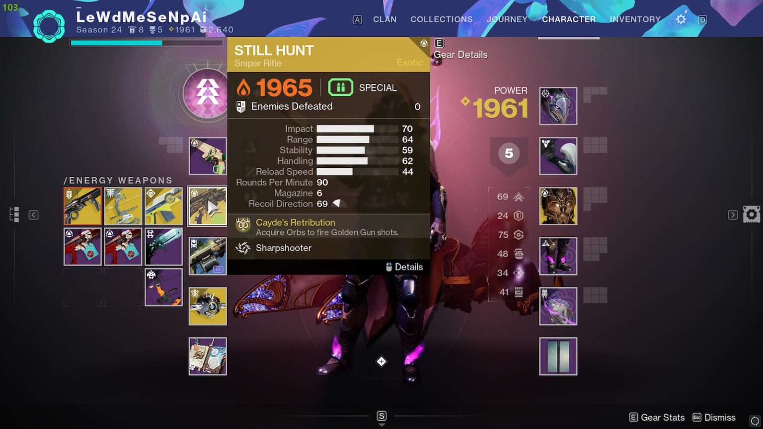 How to get Destiny 2 Still Hunt -- golden gun Exotic Sniper | ONE Esports