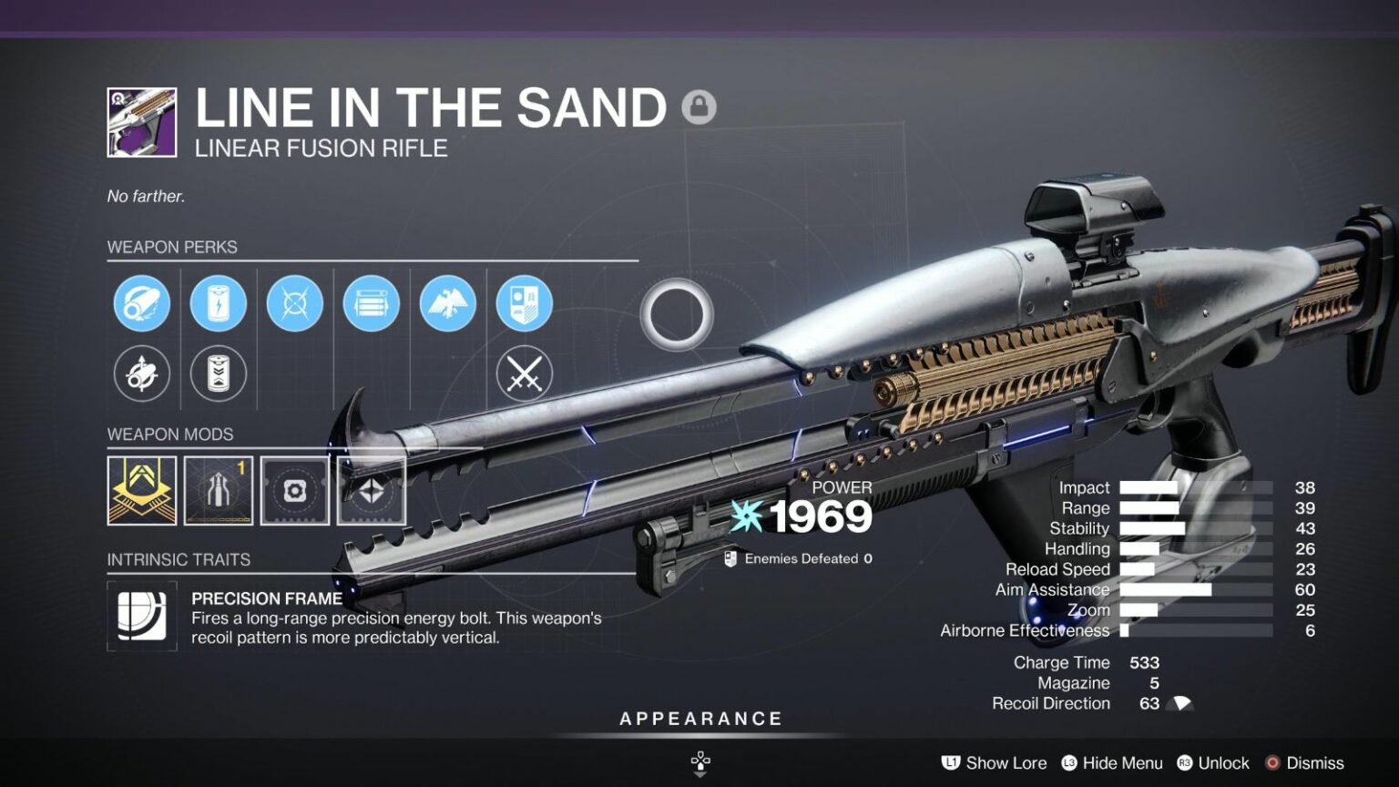 Line in the Sand god roll in Destiny 2 and how to get | ONE Esports