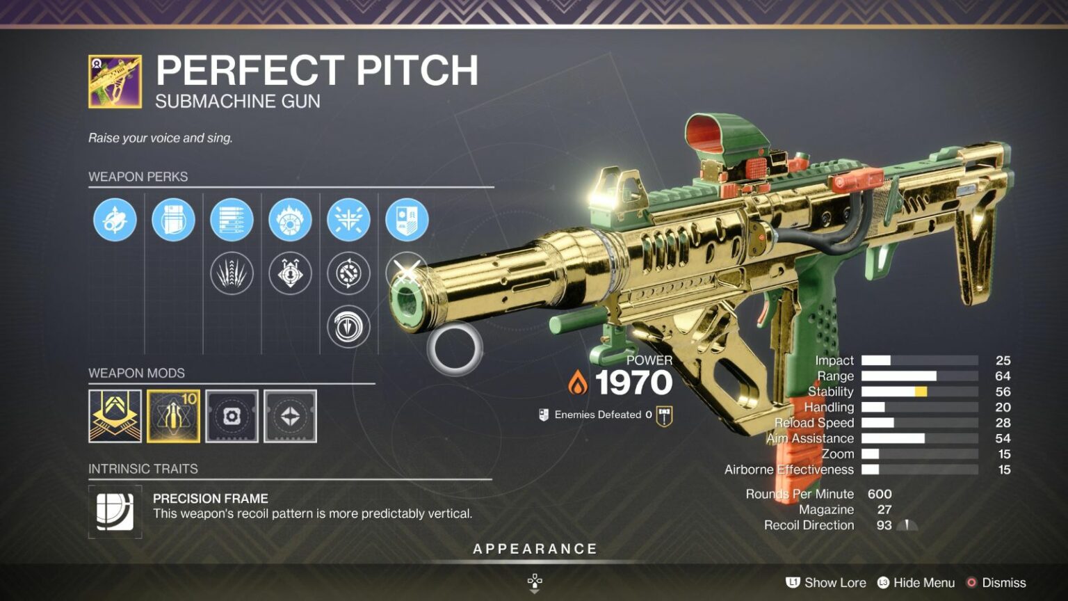 Destiny 2 Perfect Pitch god roll and how to get | ONE Esports