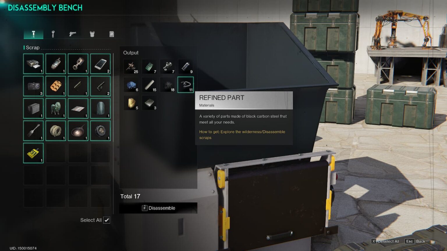 Refined Parts in Once Human location and important uses 2024 | ONE Esports