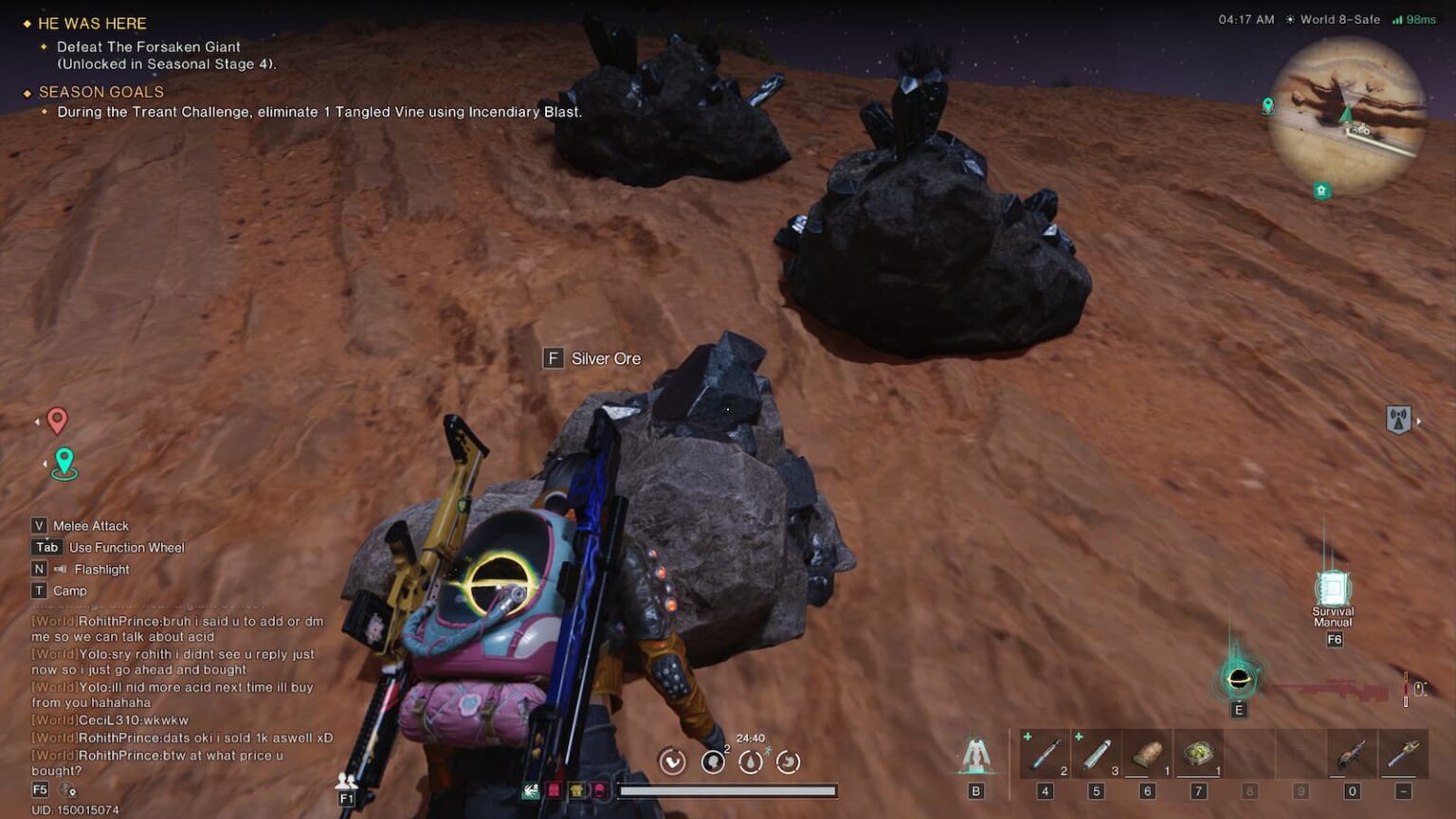 Once Human Silver Ore locations and how to use big resource | ONE Esports