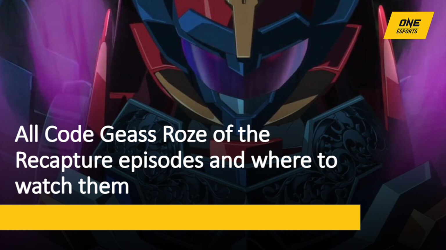 Code Geass Roze of the Recapture episode 9 release date | ONE Esports