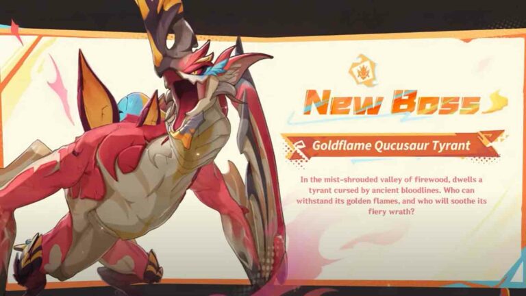 How to unlock Goldflame Qucusaur Tyrant: Location, best team | ONE Esports
