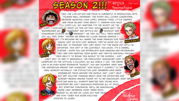 Eiichiro Oda confirms One Piece live action season 2 arcs | ONE Esports