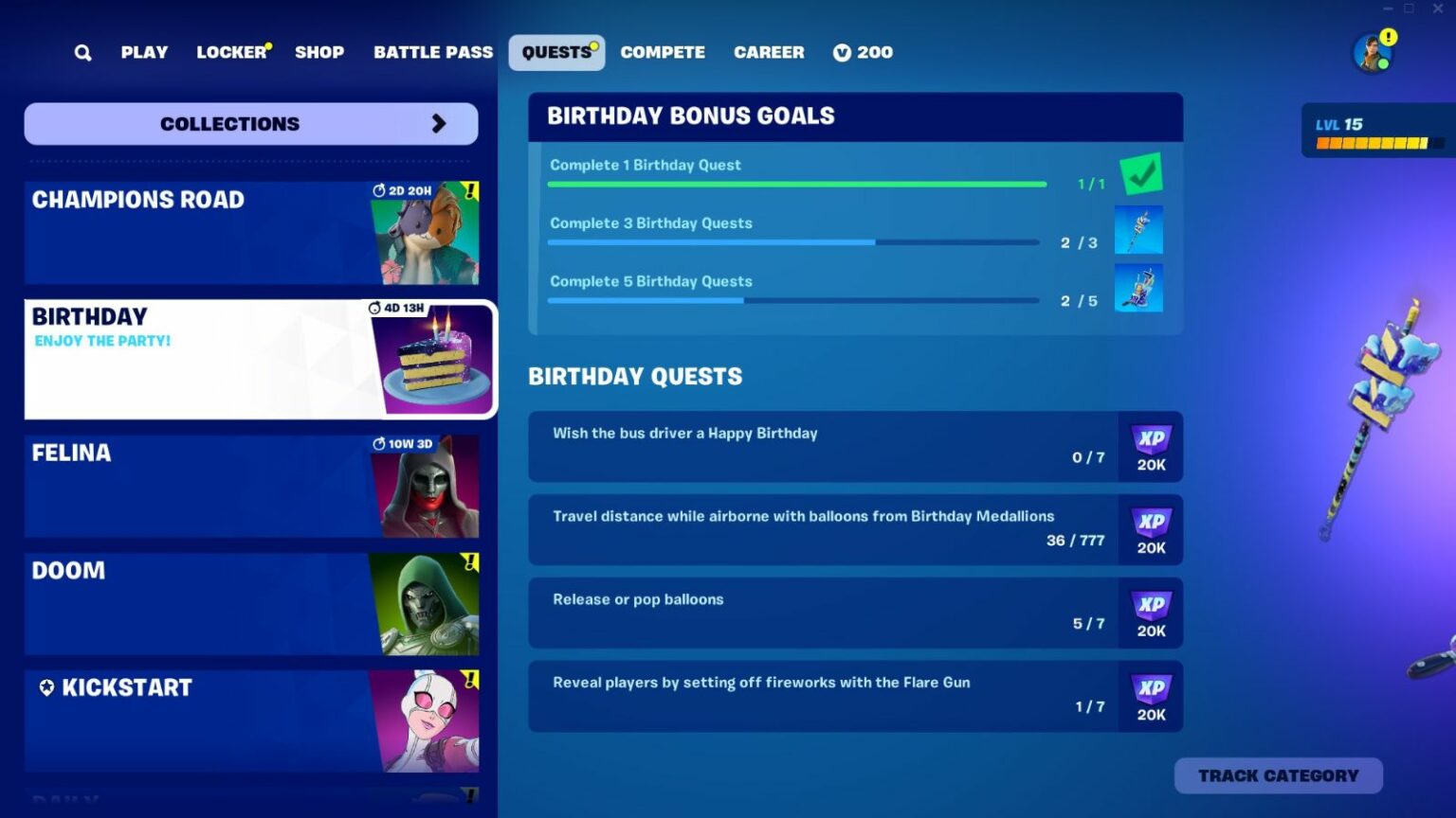 All new Fortnite 7th birthday quests, rewards, and more | ONE Esports