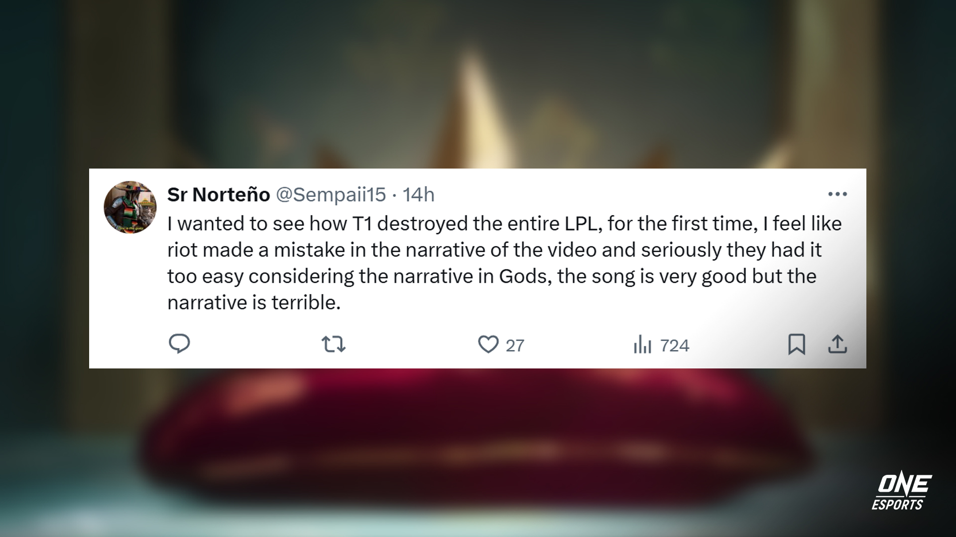 Heavy Is The Crown music video sparks big debate among fans | ONE Esports