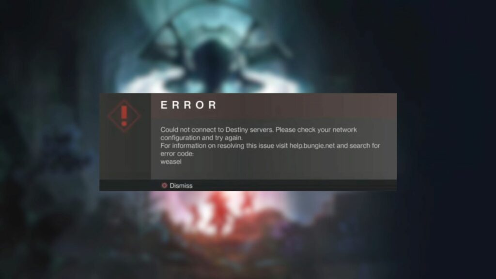 Destiny 2 error code Weasel explained and how to fix | ONE Esports