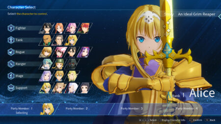 Playable characters in Sword Art Online Fractured Daydream | ONE Esports