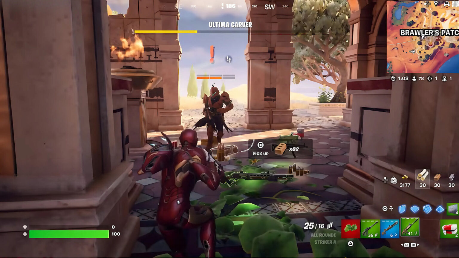 Big Fortnite Ultima Carver location & how to defeat him 2024 | ONE Esports