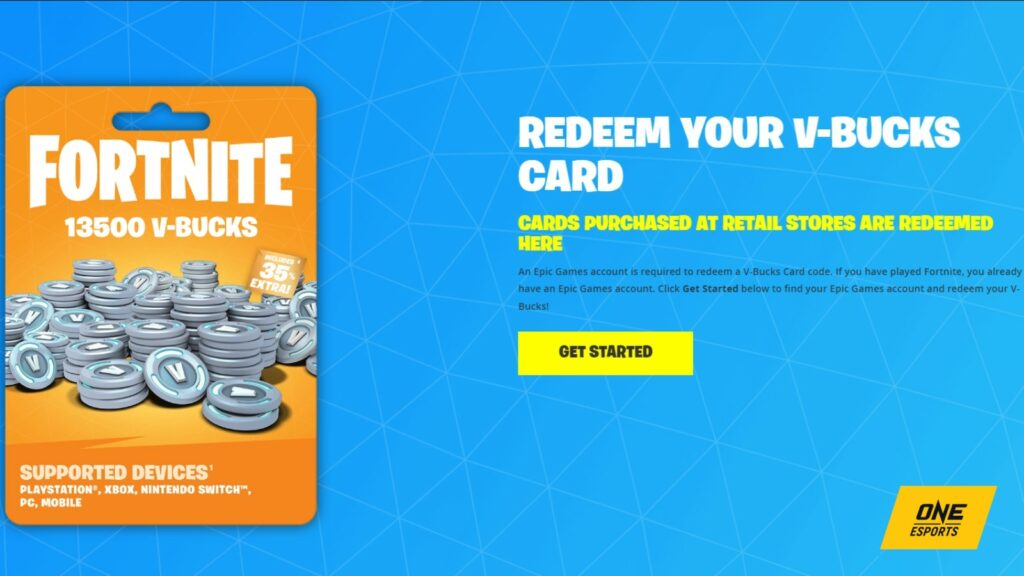 How to redeem Fortnite gift card — VBucks card guide 2025 | ONE Esports