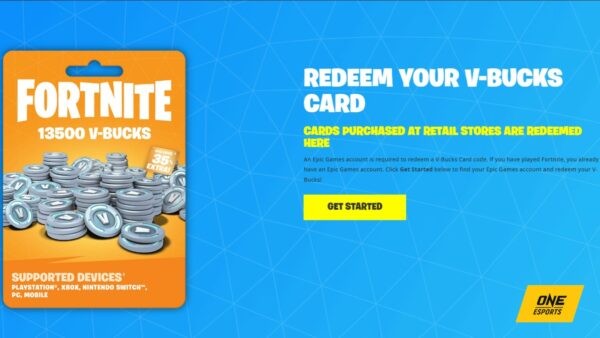 How to redeem Fortnite gift card — VBucks card guide 2025 | ONE Esports