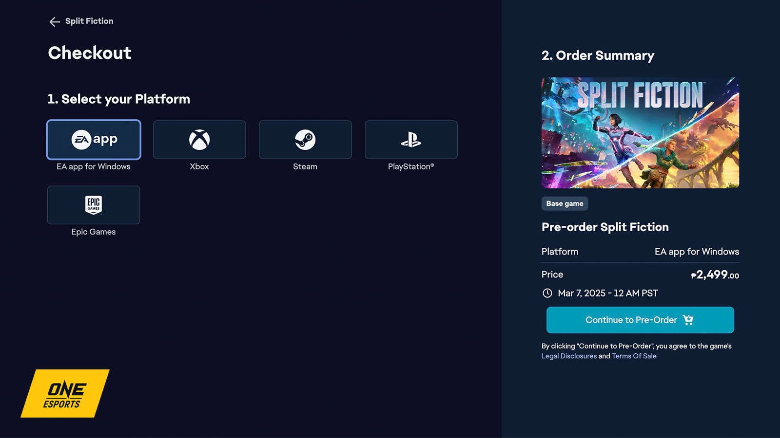 How to pre-order Split Fiction in 4 quick and easy steps | ONE Esports