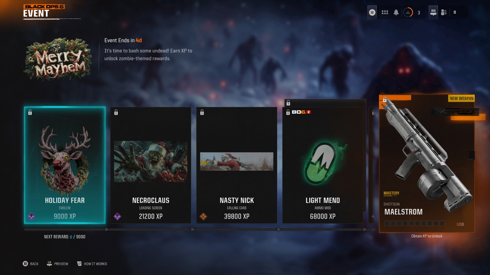 Sự kiện Black Ops 6 Merry Mayhem: Phần thưởng và thử thách