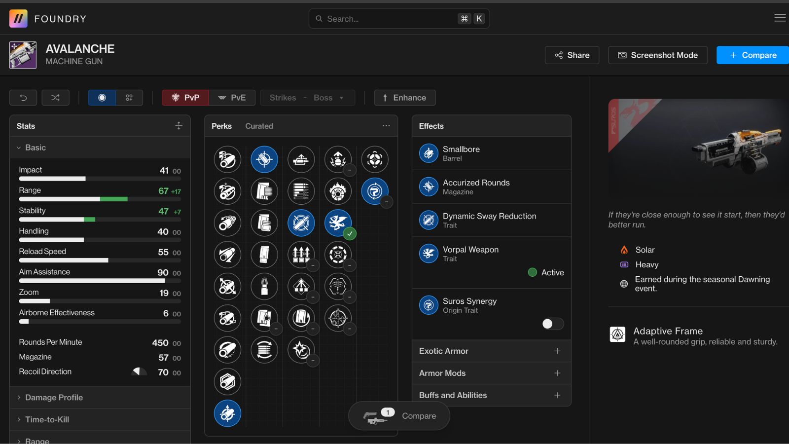 Destiny 2 Avalanche god roll -- powerful Solar machine gun | ONE Esports