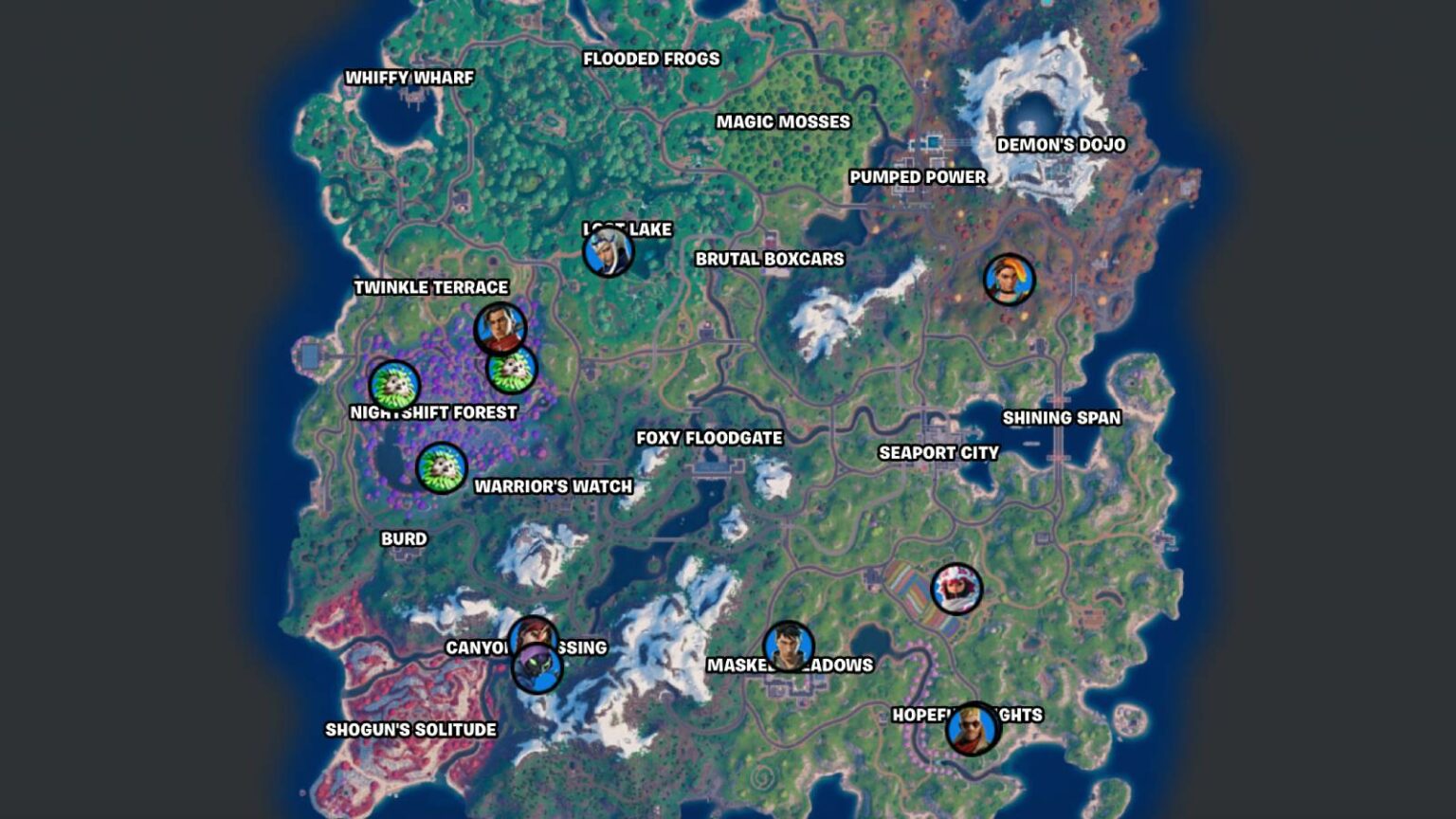 All important NPC locations in Fortnite Chapter 6 Season 1 | ONE Esports