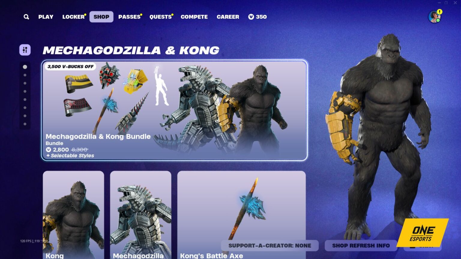 How to get Kongs Battle Axe in Fortnite 2025 | ONE Esports